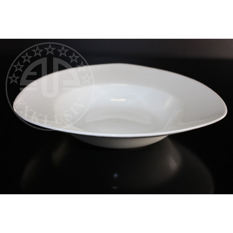 Pasta-Teller weiß, dreieckig